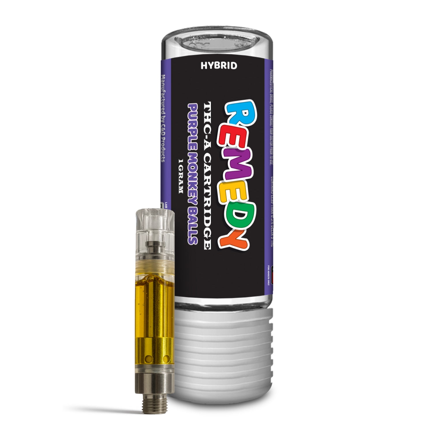Purple Monkey Balls THCa 1g Cart | Remedy Premium Hemp