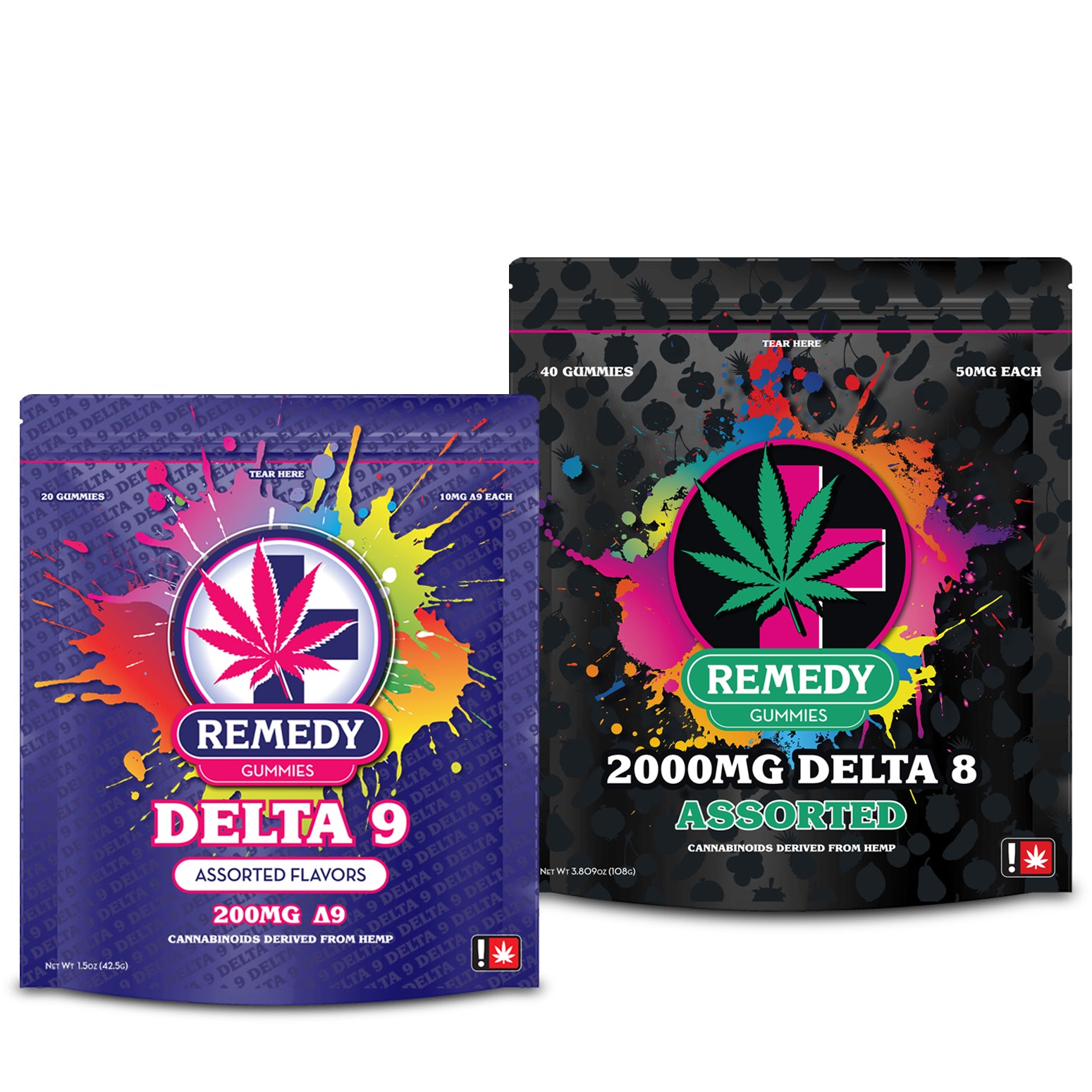 Delta 8 2000mg & Delta 9 200mg Gummy Bundle 50% OFF – Remedy Premium Hemp