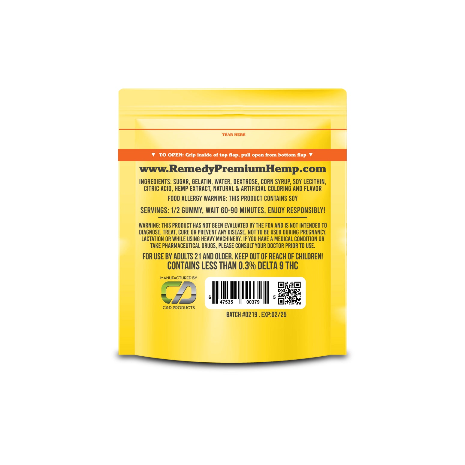 100 ‎MG Delta 8 Knockout Gummies | Remedy Premium Hemp