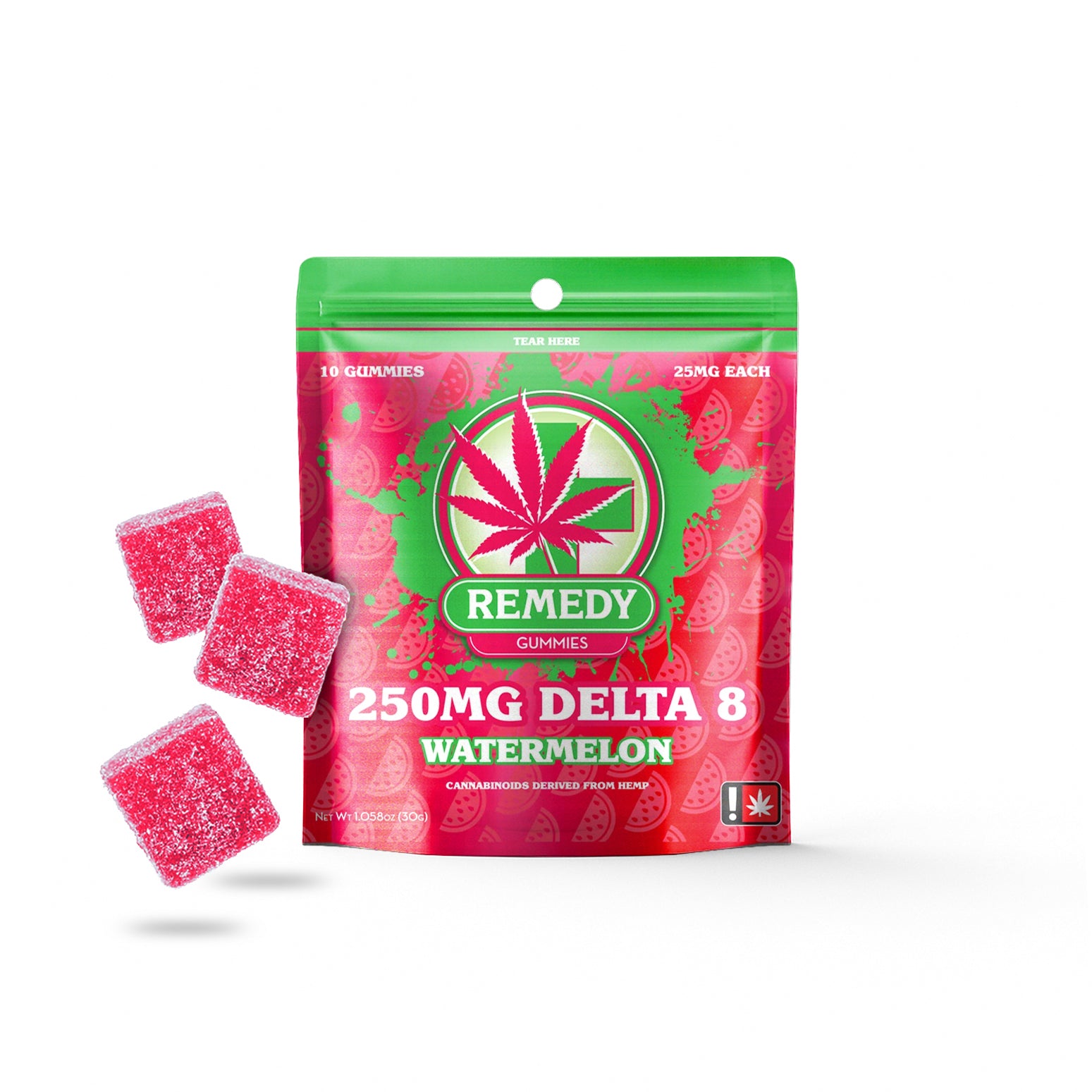 Buy Delta 8 Watermelon Gummies | Remedy Premium Hemp