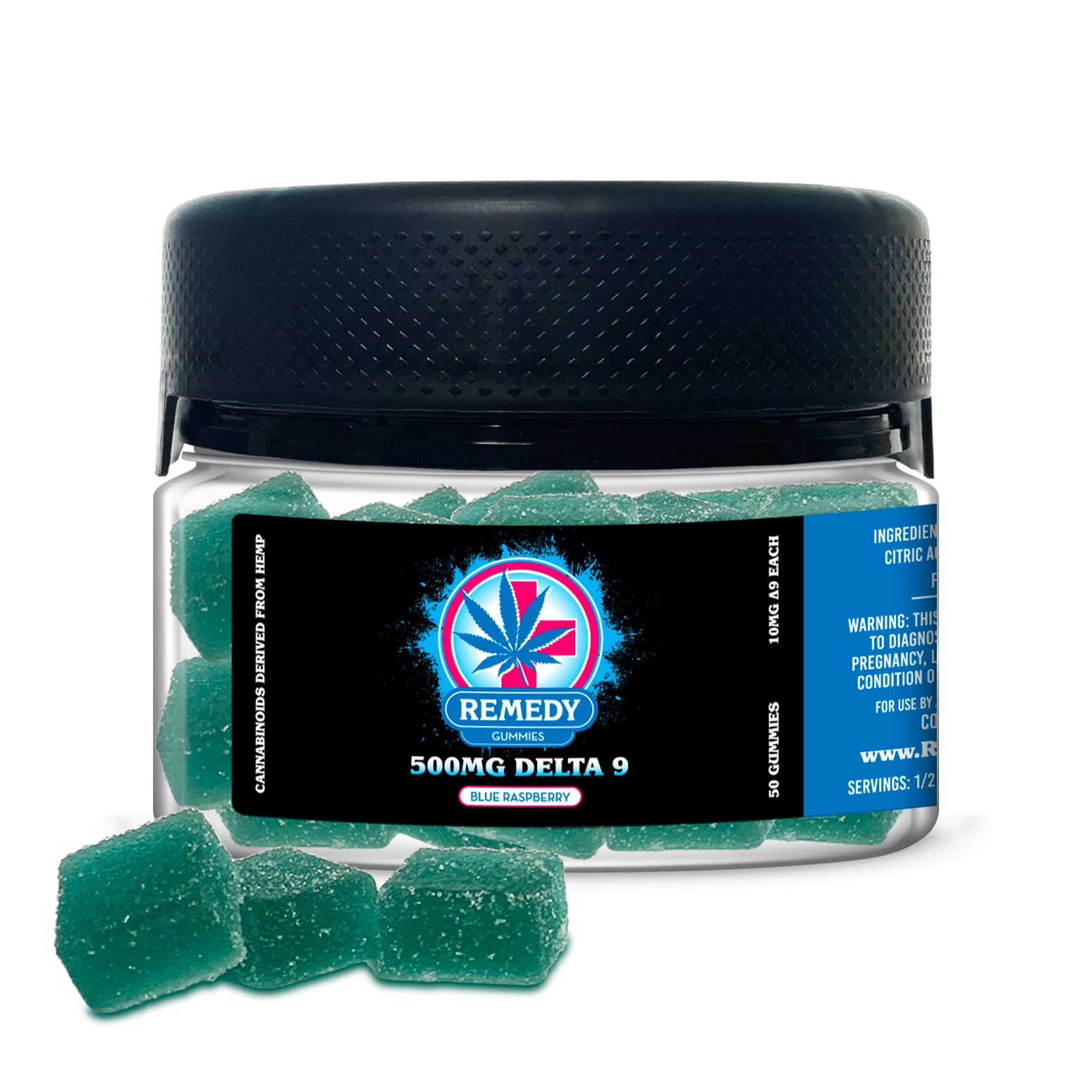 Buy Blue Raspberry Delta 9 Gummies – Remedy Premium Hemp