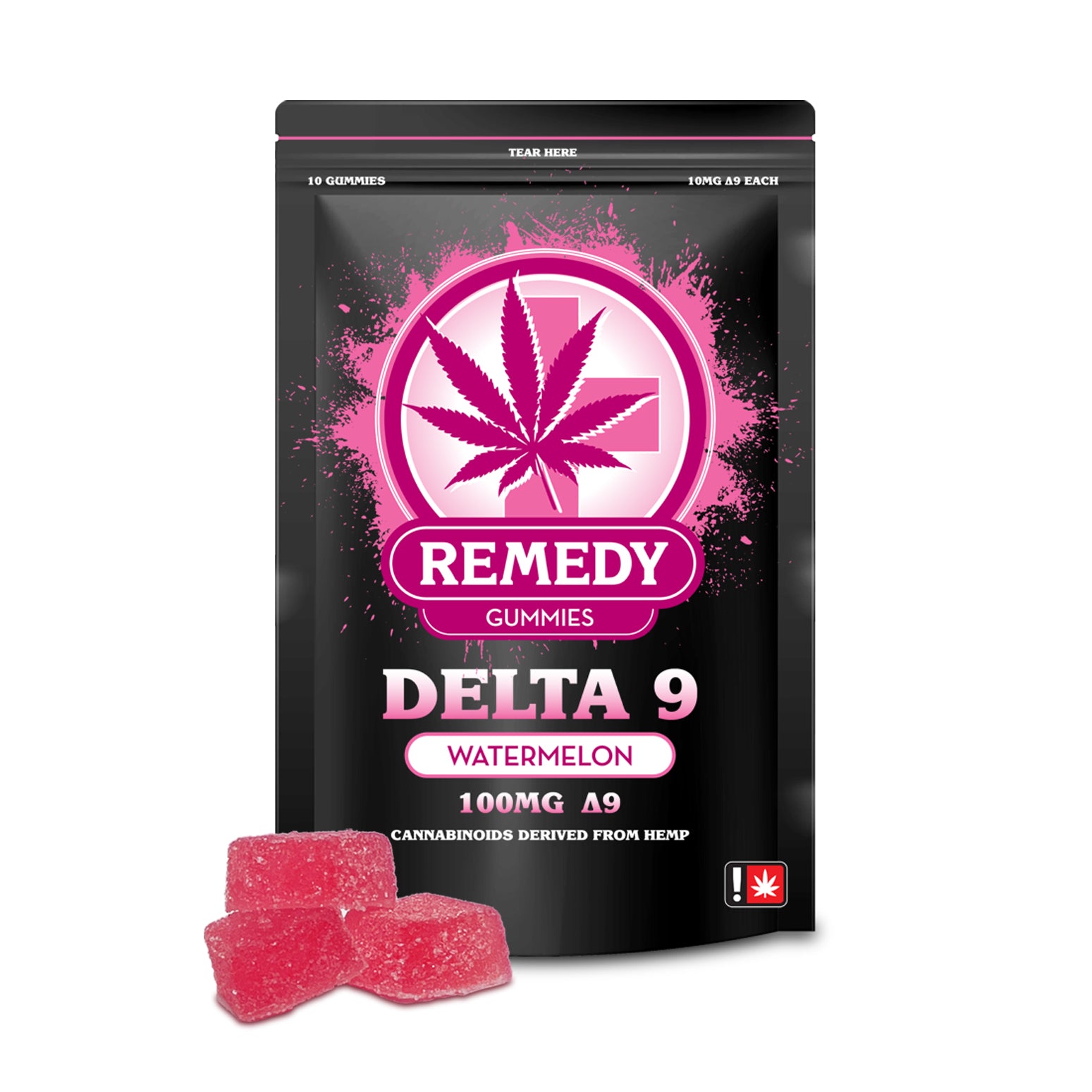 Delta 9 Watermelon Gummies | Remedy Premium Hemp